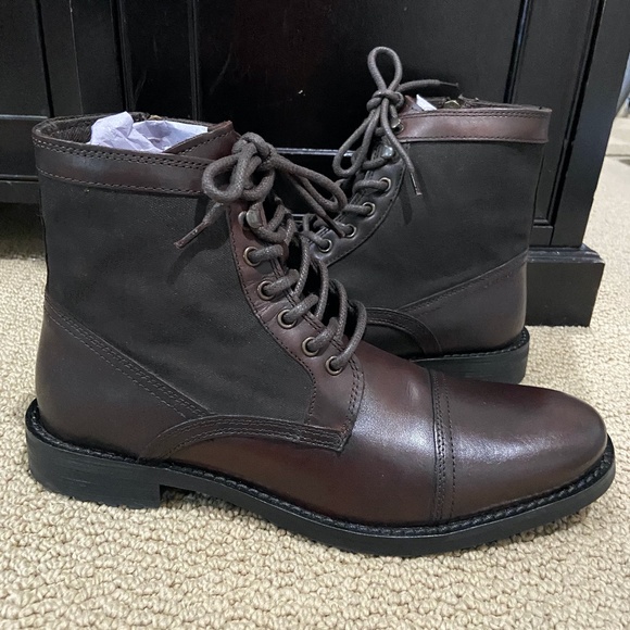 Kenneth Cole | Shoes | New Kenneth Cole Design Mens Combat Boots Lace ...